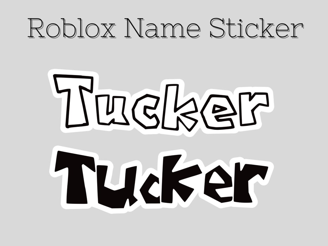 Custom Name Roblox Sticker Personalized Sticker Laptop - Etsy