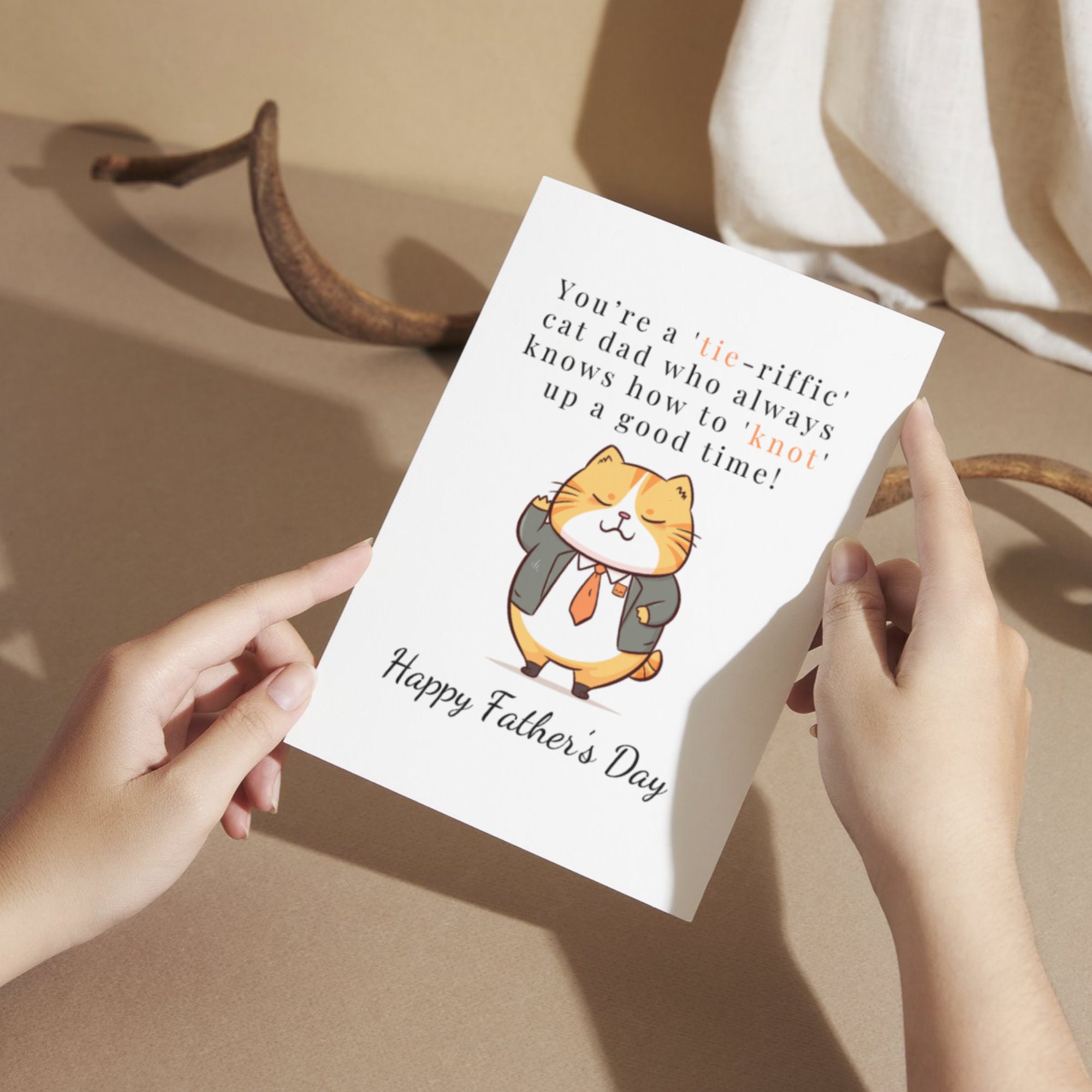 Happy Father's Day Card From Cat to Dad, Cat Father's Day Cards, Father ...