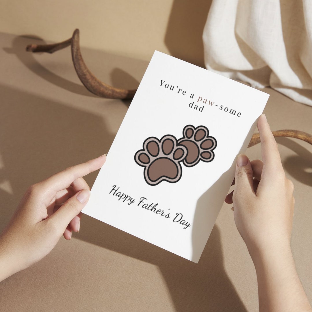 Happy Father's Day Card From Pet to Dad, Pet Father's Day Cards, Father ...