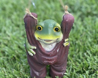 Frog in Overalls - Etsy