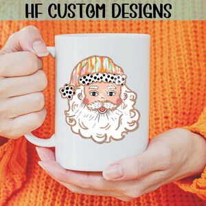 Santa Claus PNG, Bling Christmas Png, Glitter Santa PNG, Preppy ...