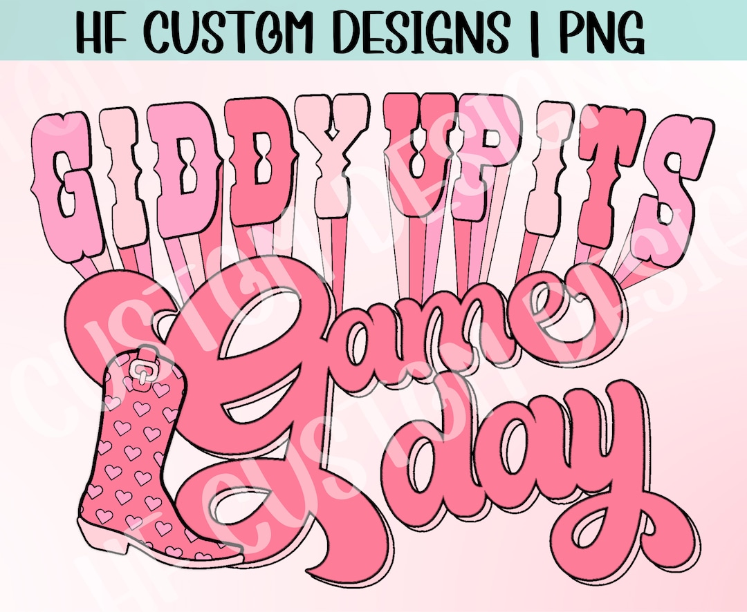 Preppy Game Day Shirt PNG - Football PNG - Game Day PNG - Giddy up ...