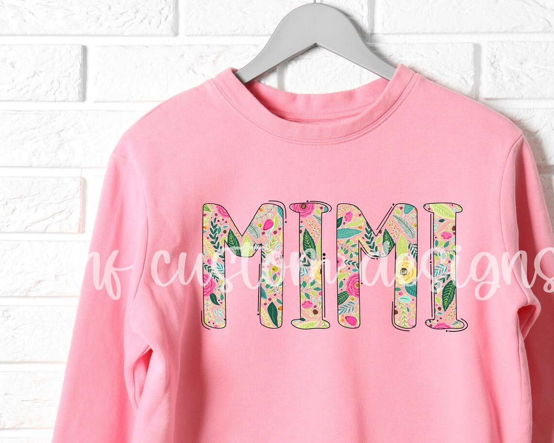 Mimi Floral PNG | Mimi Png | Grandma Png | Mimi Shirt Png | Mimi ...