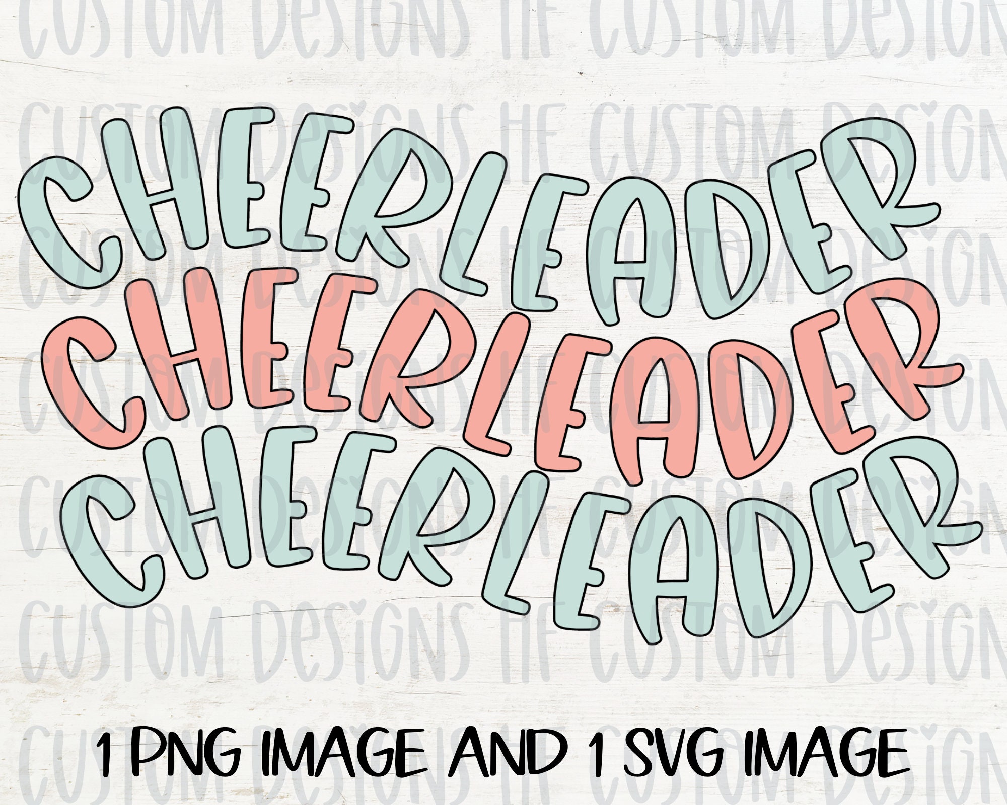 Cheerleader SVG File Cheer SVG Cheerleader Sublimation - Etsy