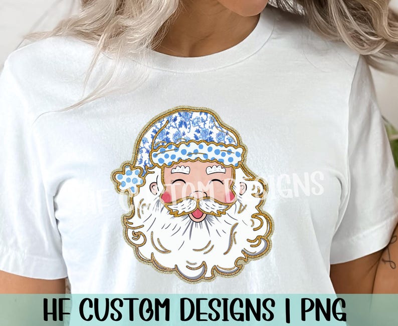 Preppy Santa Png, Christmas Coquette Png, Preppy Christmas Png, Toile ...