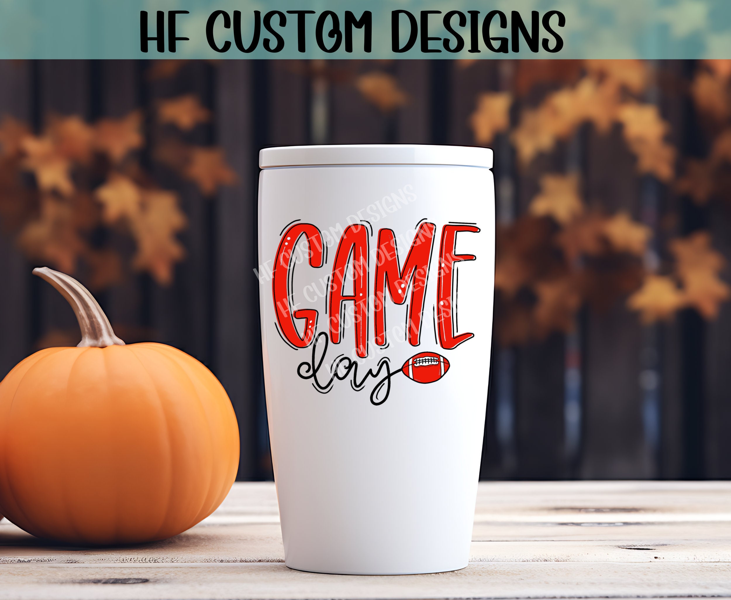 Red Game Day PNG Sublimation - Gameday Png - School Spirit Shirt Design ...