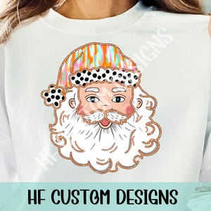 Santa Claus PNG, Bling Christmas Png, Glitter Santa PNG, Preppy ...