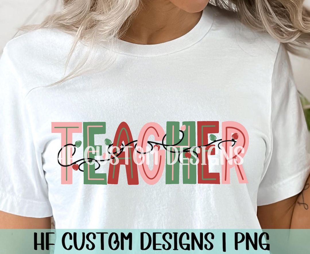 Christmas Teacher PNG, Festive Teacher Png, Christmas Png, Teacher ...