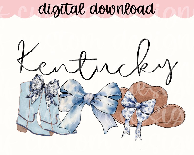 Kentucky PNG Coquette Aesthetic Png Preppy Kentucky Sublimation Design ...