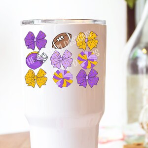 Preppy Game Day PNG - Tailgate PNG - Purple and Gold Game Day - Game ...