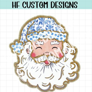 Preppy Santa Png, Christmas Coquette Png, Preppy Christmas Png, Toile ...