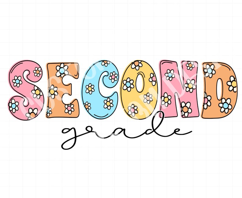 Second Grade Shirt PNG - Back to School Shirt - First Day of School ...