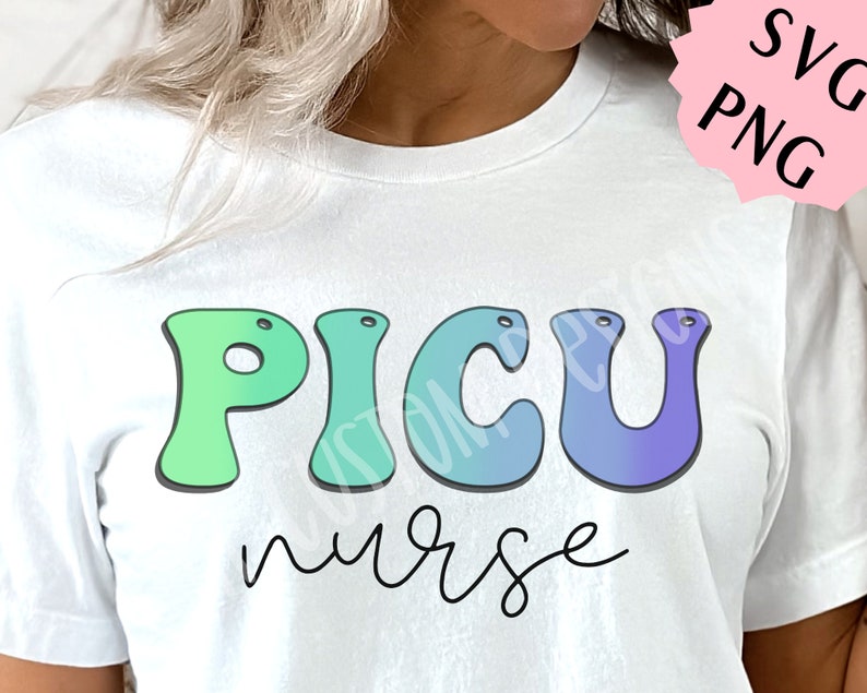 Picu Svg Picu Nurse Png Nurse Sublimation Design Pediatric - Etsy