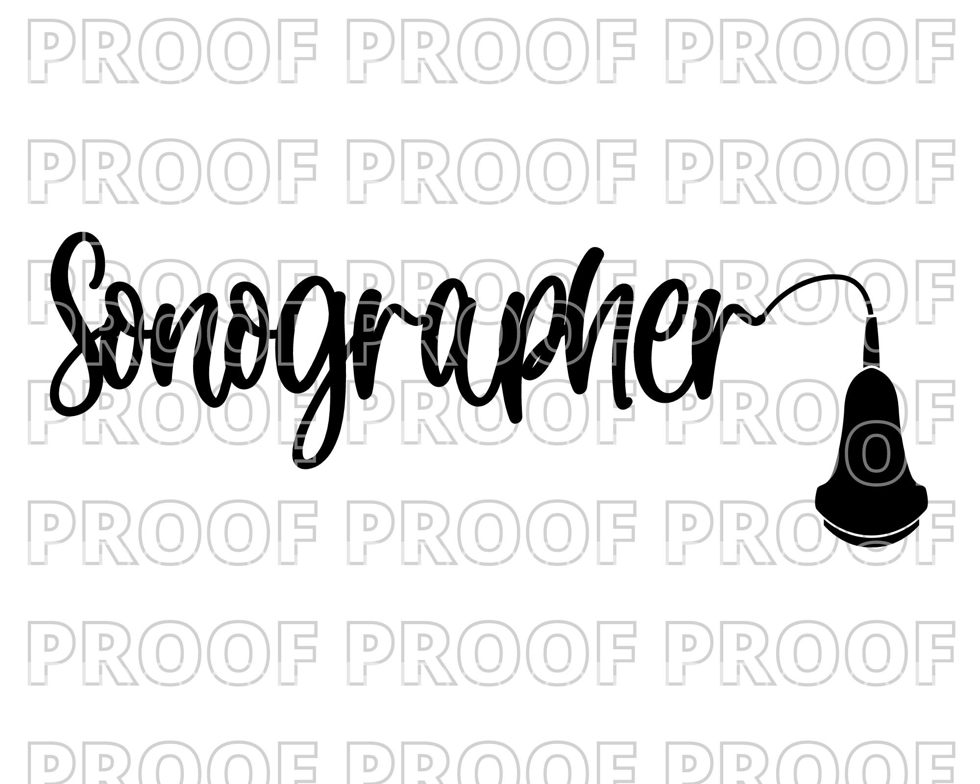 Sonographer SVG PNG Image | Sonographer Sublimation Design | Ultrasound ...