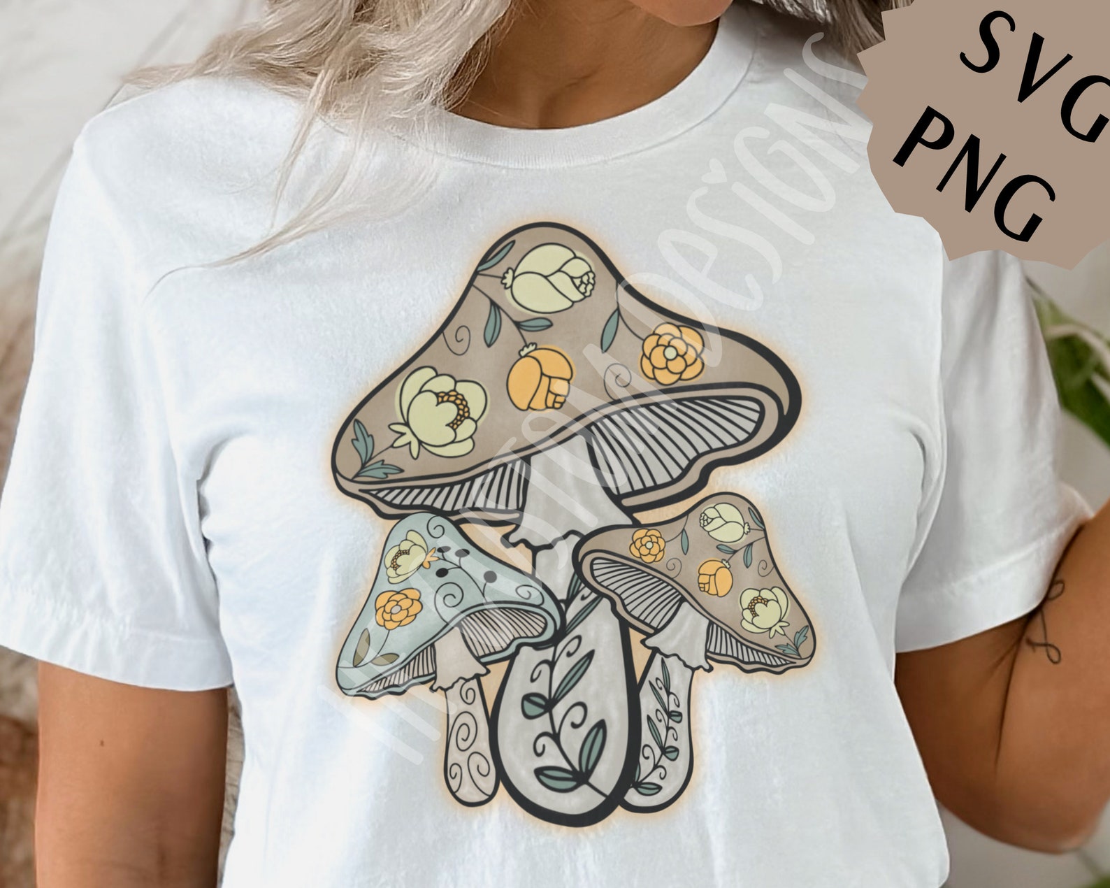 Cottagecore Png Mushroom Svg Mushroom Sublimation Cottage Core Png ...