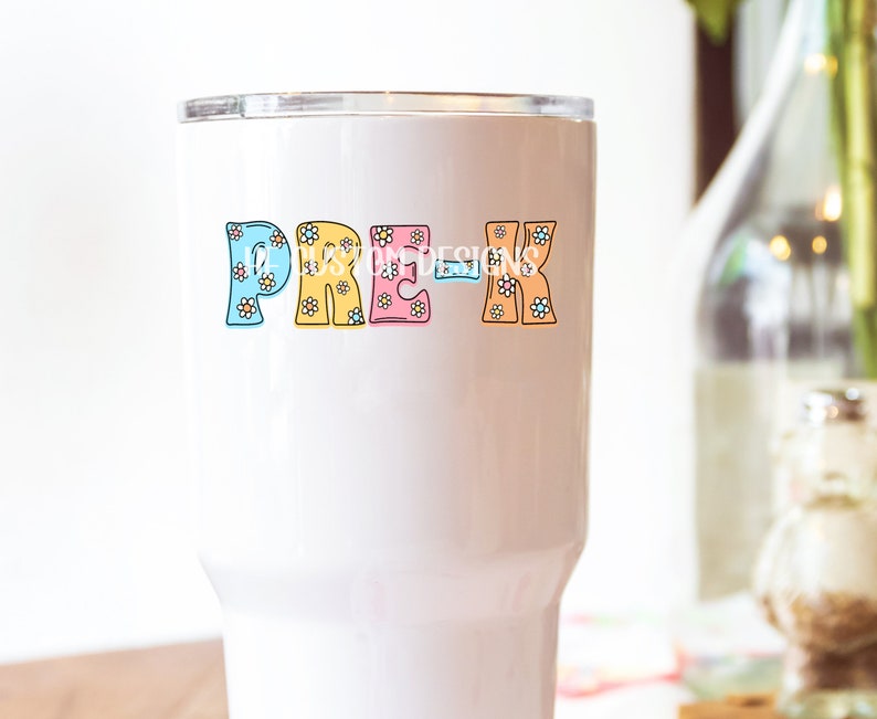 Pre-k Png, Pre School Png, Back to School Png, Floral Pre-k Design ...