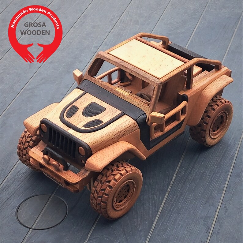Handmade Wooden Jeep Trailcat Model – Rustic 4x4 Truck Decor - Etsy