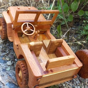 Handmade Wooden Jeep CJ-2A Model: Rustic Military 4x4 Decor - Etsy
