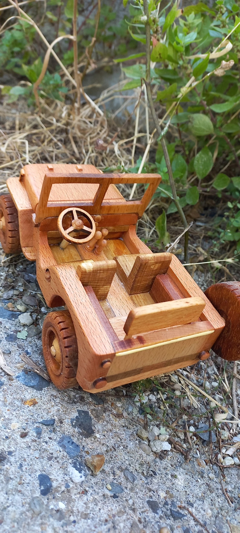 Handmade Wooden Jeep CJ-2A Model: Rustic Military 4x4 Decor - Etsy