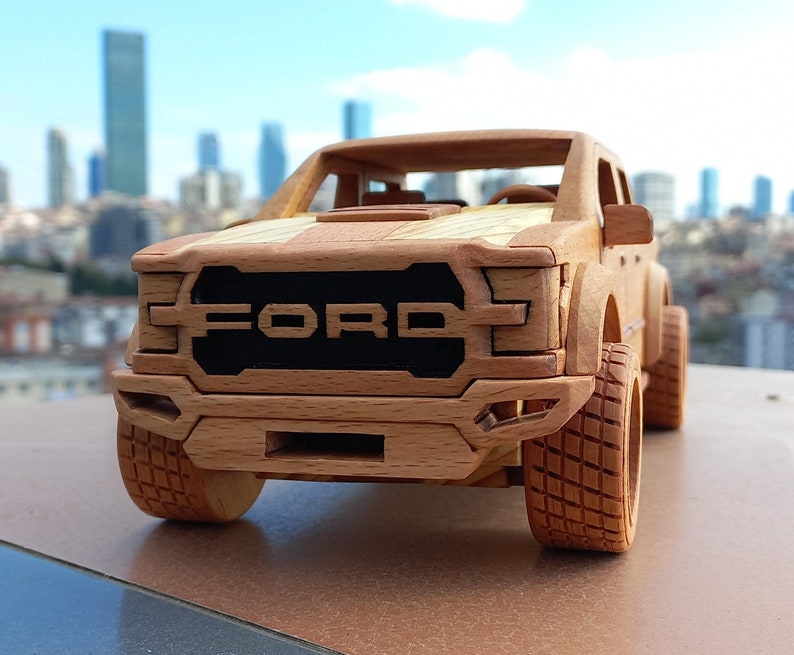 Handmade Wooden Ford F150 Raptor Model: Rustic Truck Decor - Etsy