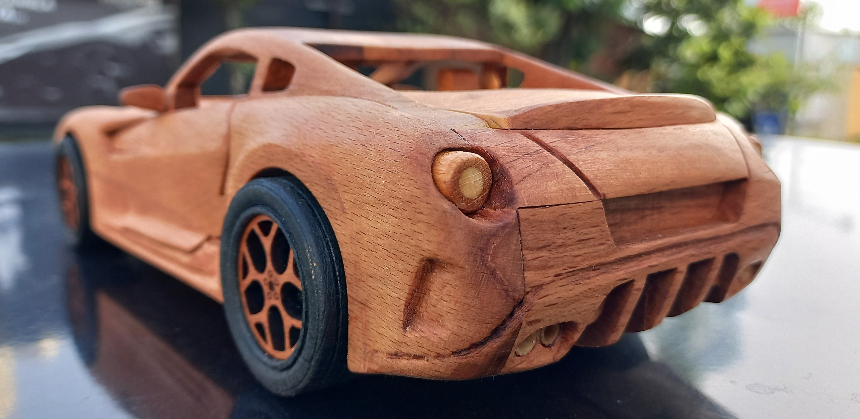 Ferrari Car 599 GTO Toy Model Wooden Gift Handcrafted From Beech Wood ...