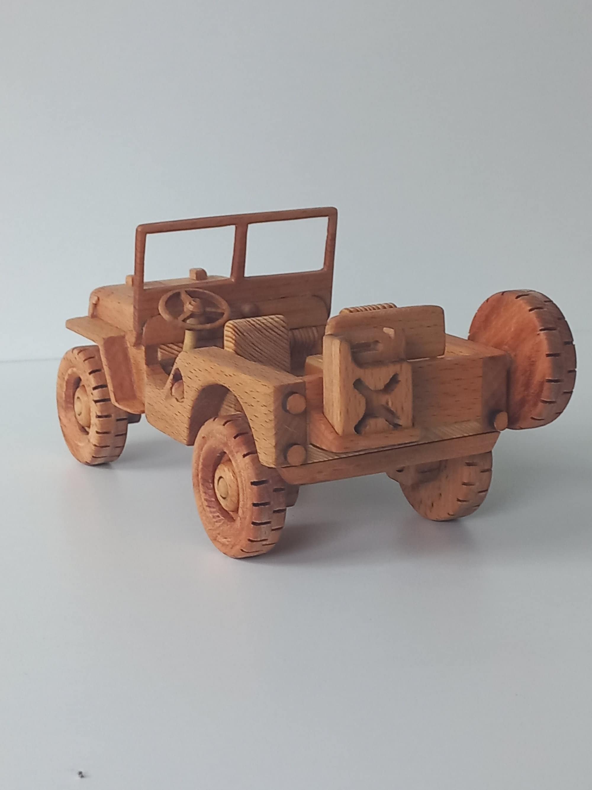 Handmade Wooden CJ-2A Jeep Model: Rustic Vintage Car Decor - Etsy