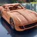 Ferrari Car 599 GTO Toy Model Wooden Gift Handcrafted From Beech Wood ...