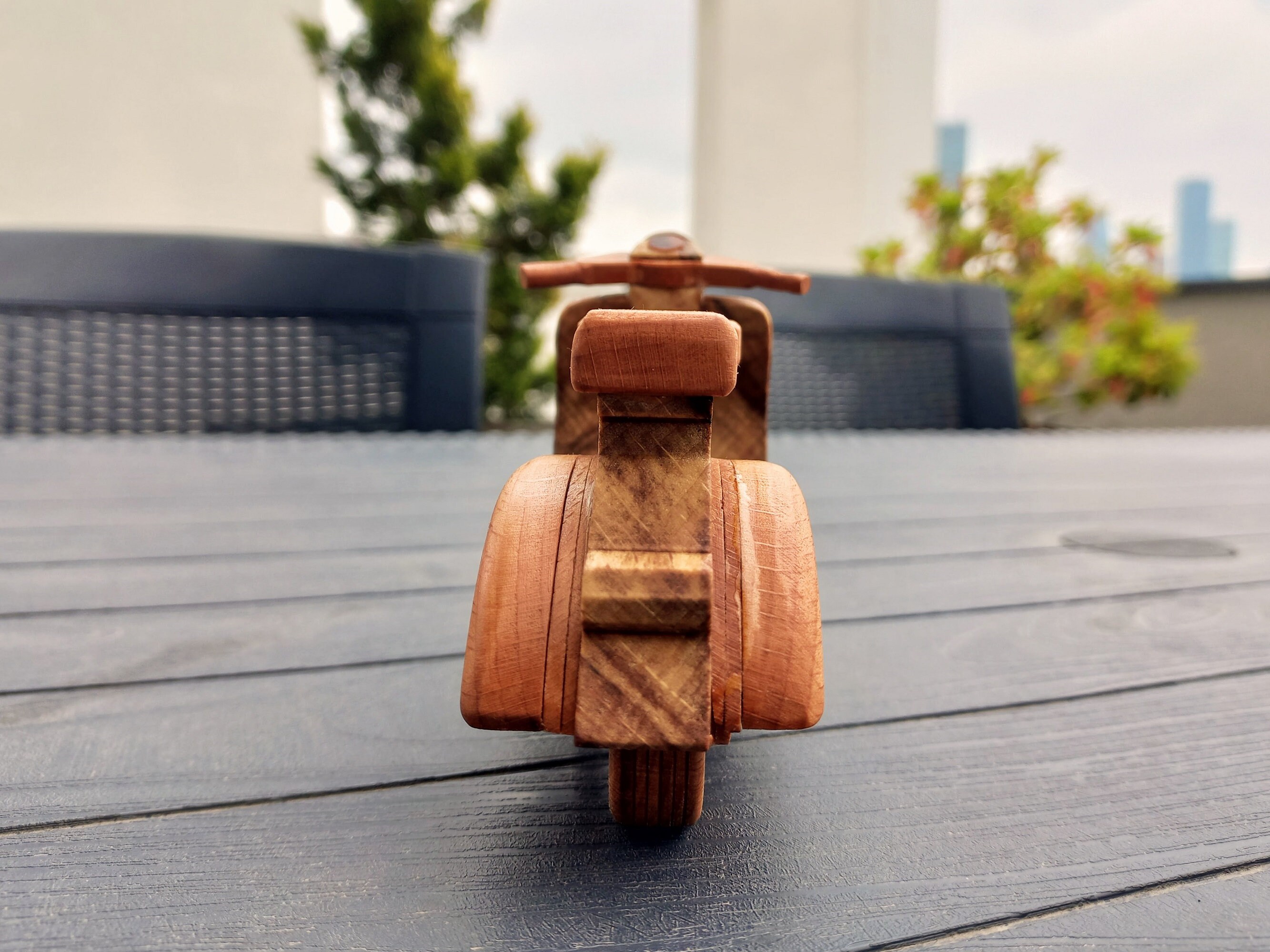 Handmade Maple Wood Scooter Model: Vintage Motorcycle Desk Decor - Etsy