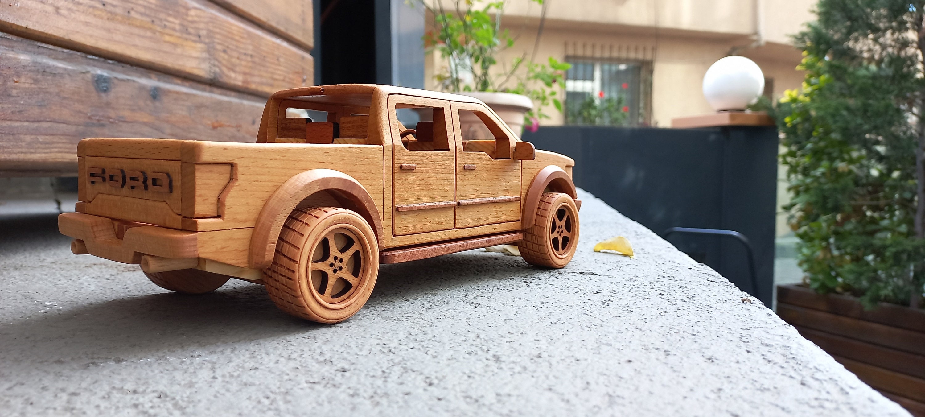 Handmade Wooden Ford F150 Raptor Model: Rustic Truck Decor - Etsy