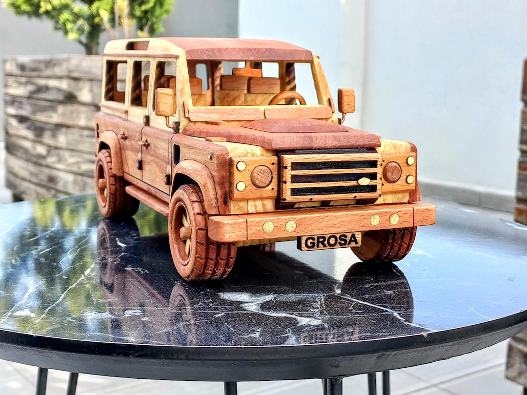 Handmade Wooden Land Rover Defender 110 | 1:18 Scale Model | Perfect ...