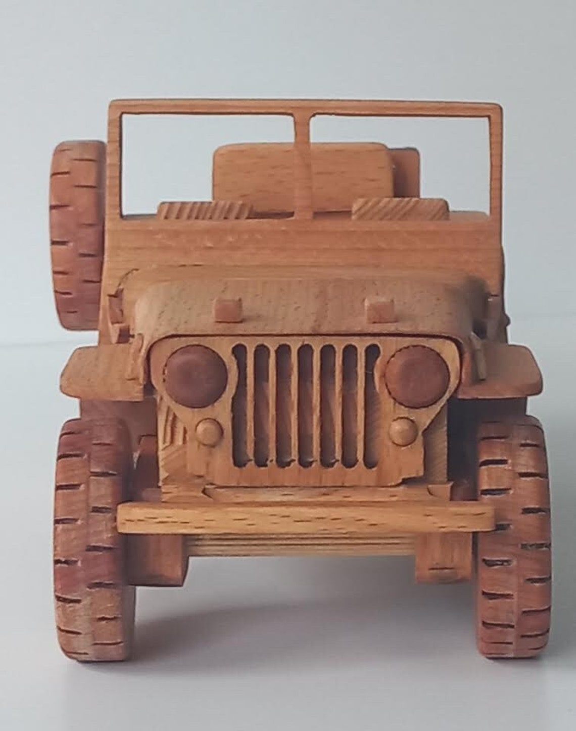 Handmade Wooden CJ-2A Jeep Model: Rustic Vintage Car Decor - Etsy