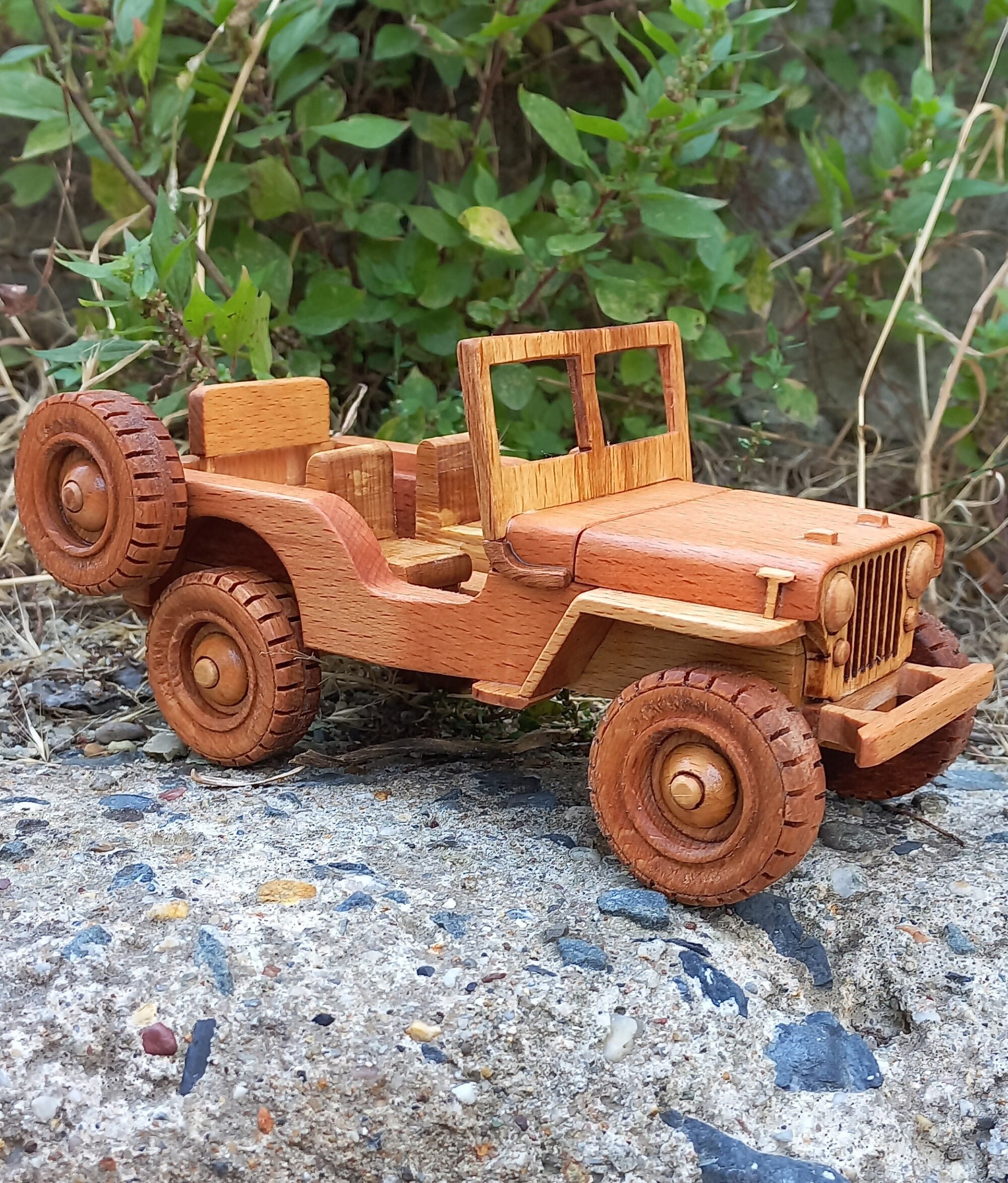 Handmade Wooden Jeep CJ-2A Model: Rustic Military 4x4 Decor - Etsy