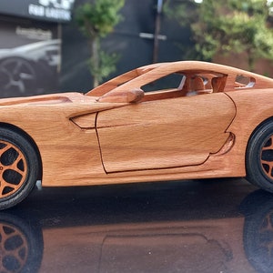 Ferrari Car 599 GTO Toy Model Wooden Gift Handcrafted From Beech Wood ...