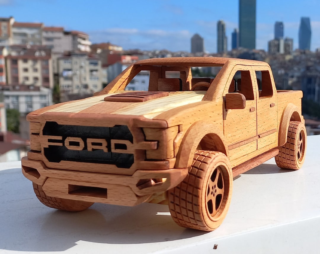 Handmade Wooden Ford F150 Raptor Model: Rustic Truck Decor - Etsy