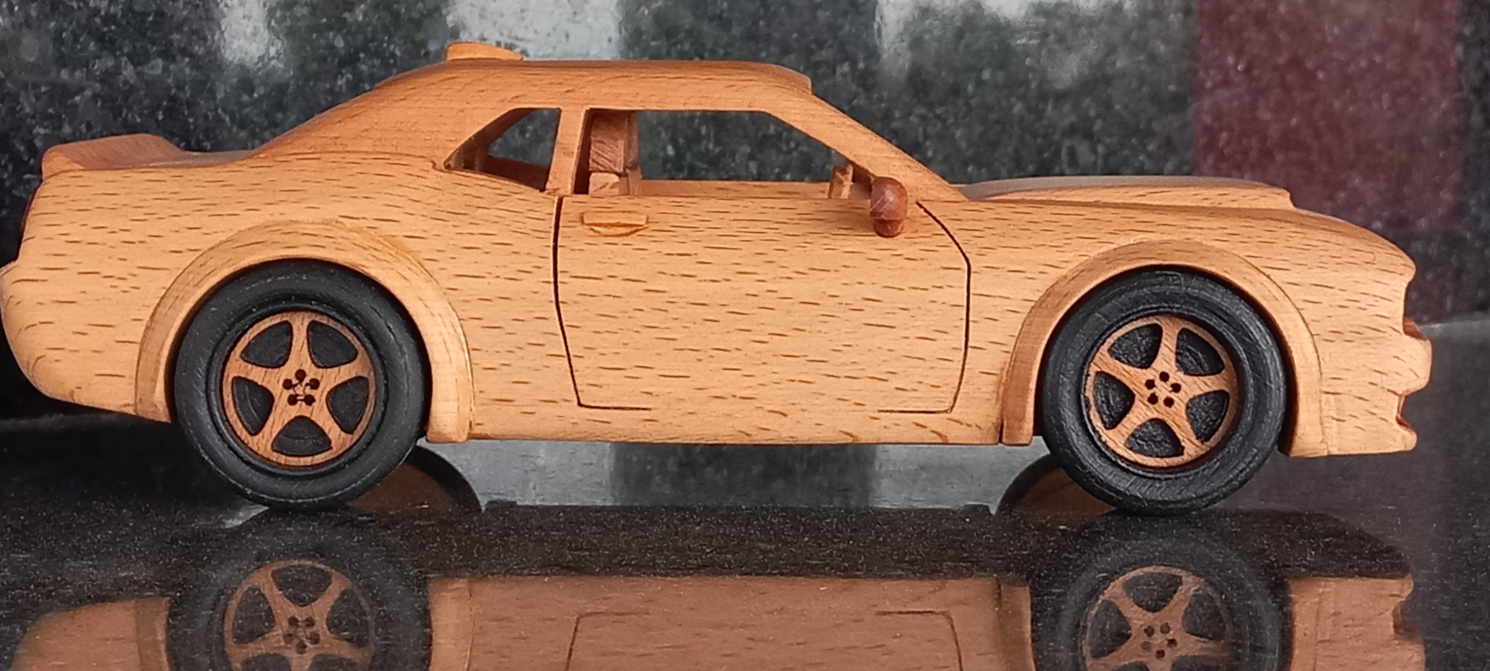 Handmade Wooden Challenger Demon Car – Rustic Muscle Car Collectible - Etsy