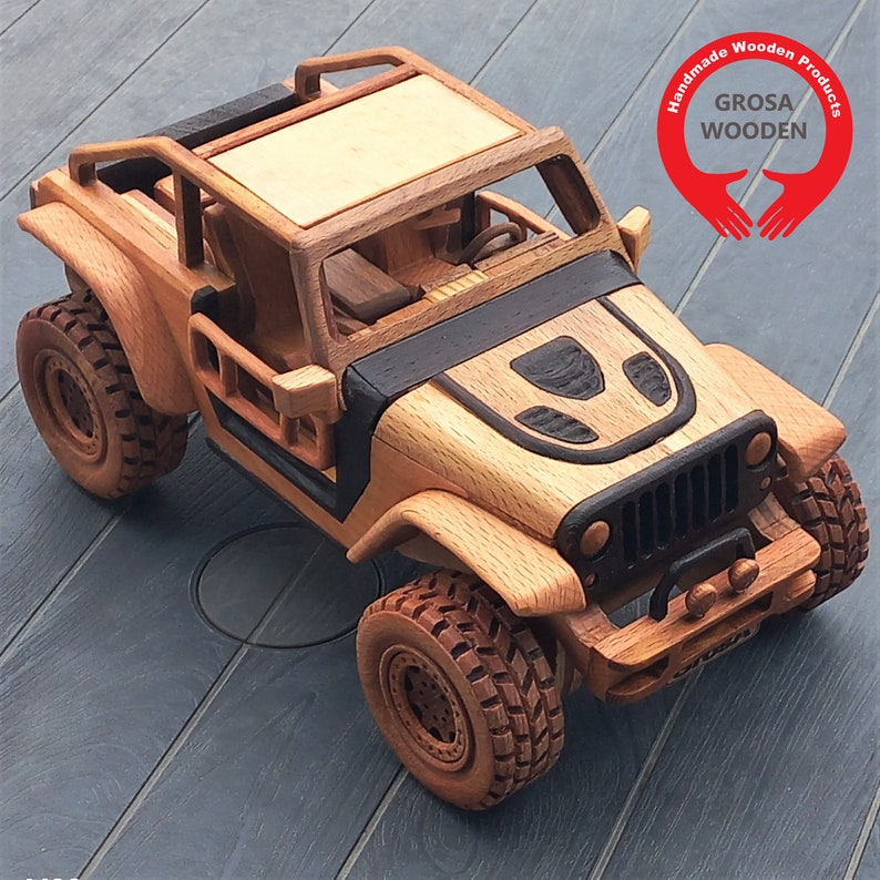 Handmade Wooden Jeep Trailcat Model – Rustic 4x4 Truck Decor - Etsy