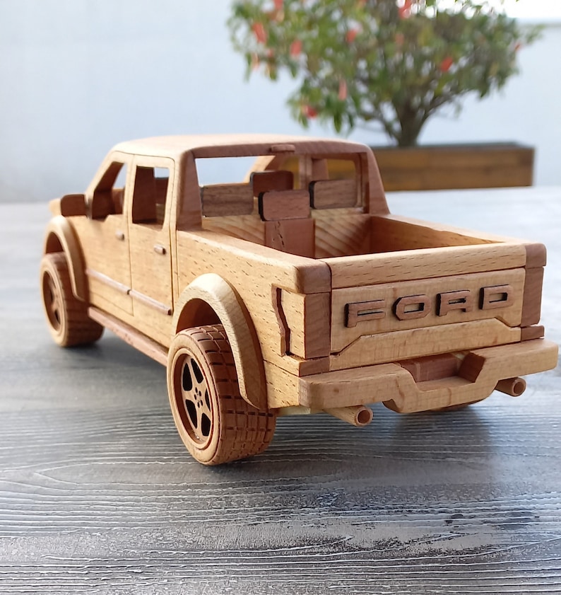 Handmade Wooden Ford F150 Raptor Model: Rustic Truck Decor - Etsy
