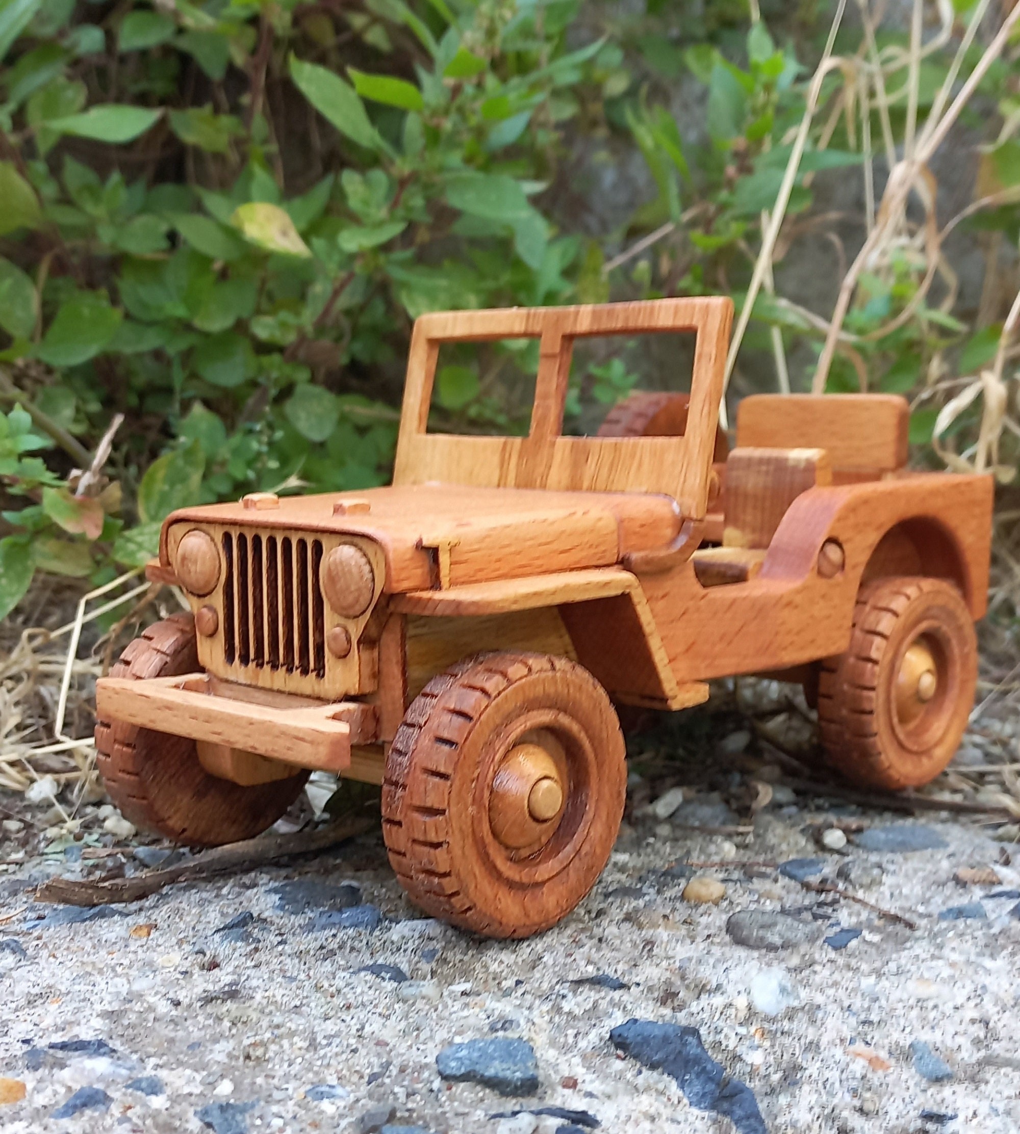 Handmade Wooden Jeep CJ-2A Model: Rustic Military 4x4 Decor - Etsy