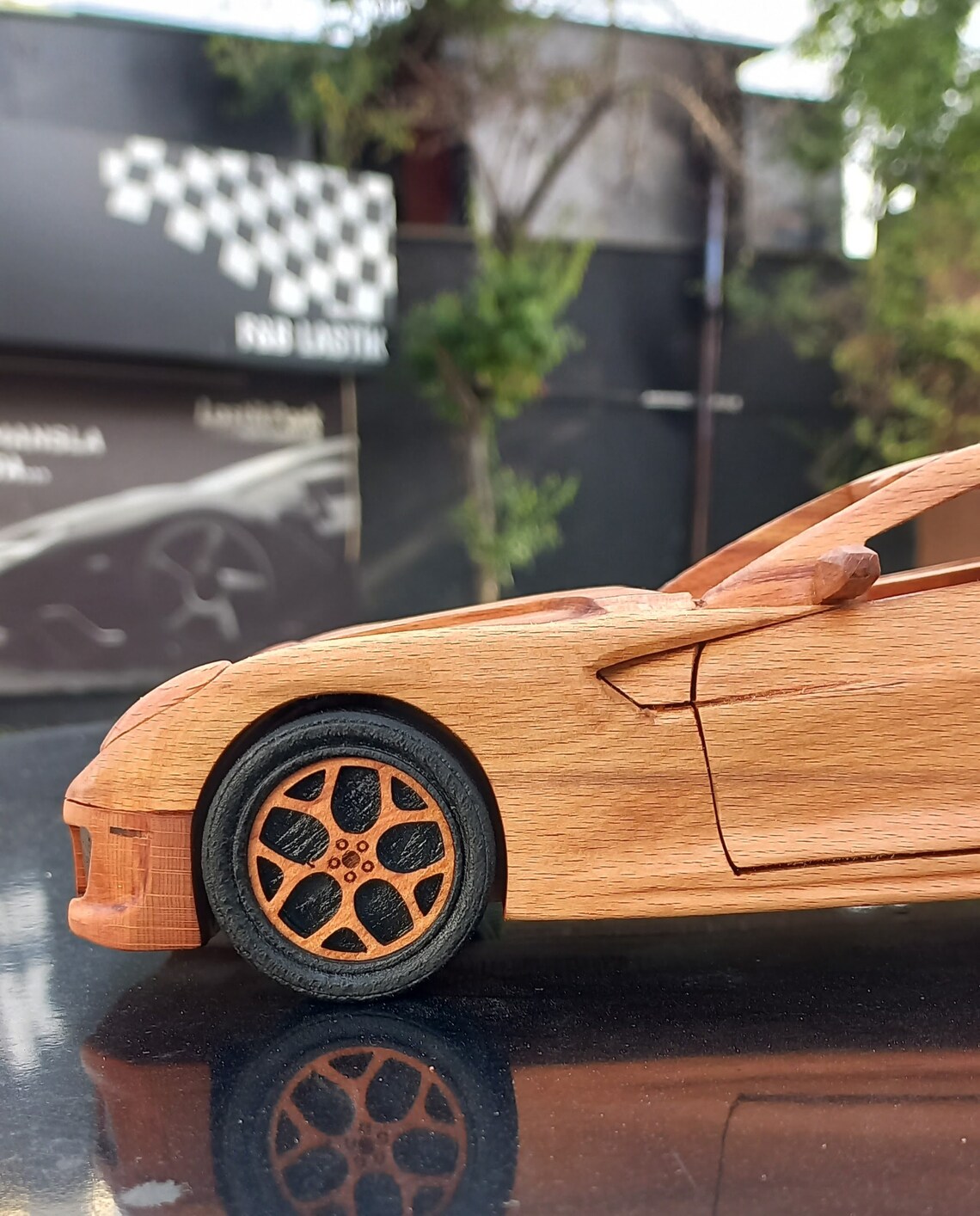 Ferrari Car 599 GTO Toy Model Wooden Gift Handcrafted From Beech Wood ...