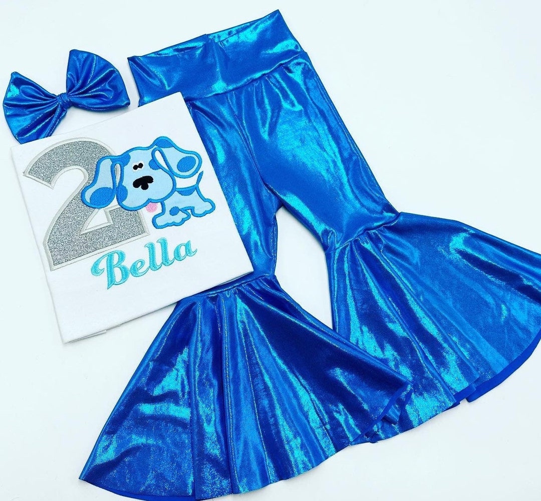 Girl's Birthday Bell Bottom Outfit Set / Girl's Birthday Number Shirt ...
