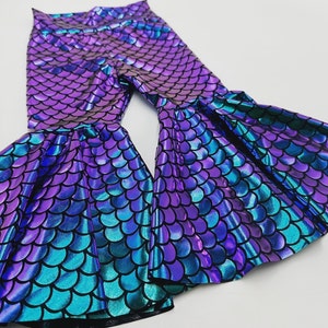 Mermaid Birthday Bell Bottom Outfit Set / Mermaid Birthday Number Shirt ...