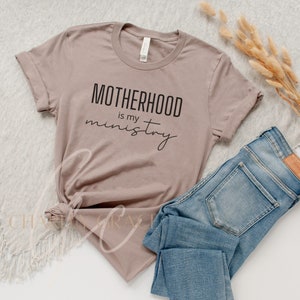 Motherhood is My Ministry - T-shirt Christian Apparel Womens T-shirt ...
