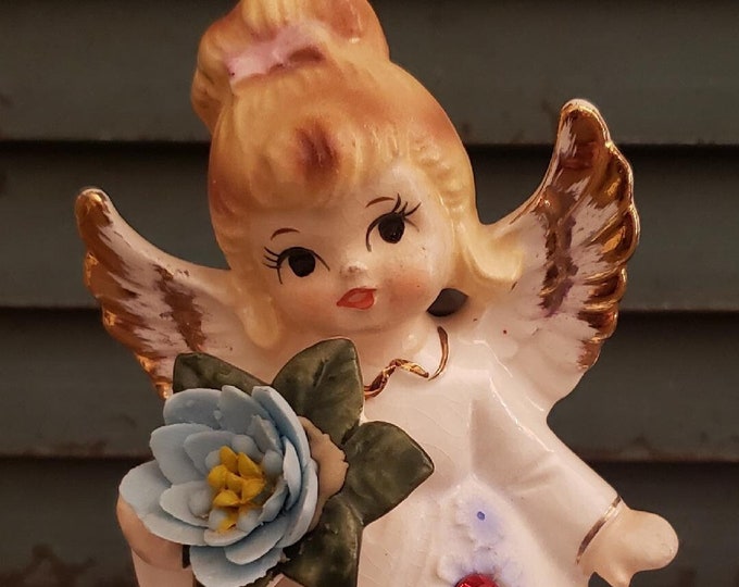 Vintage Lefton July Angel, Vintage Lefton Collectable, Angel of the ...