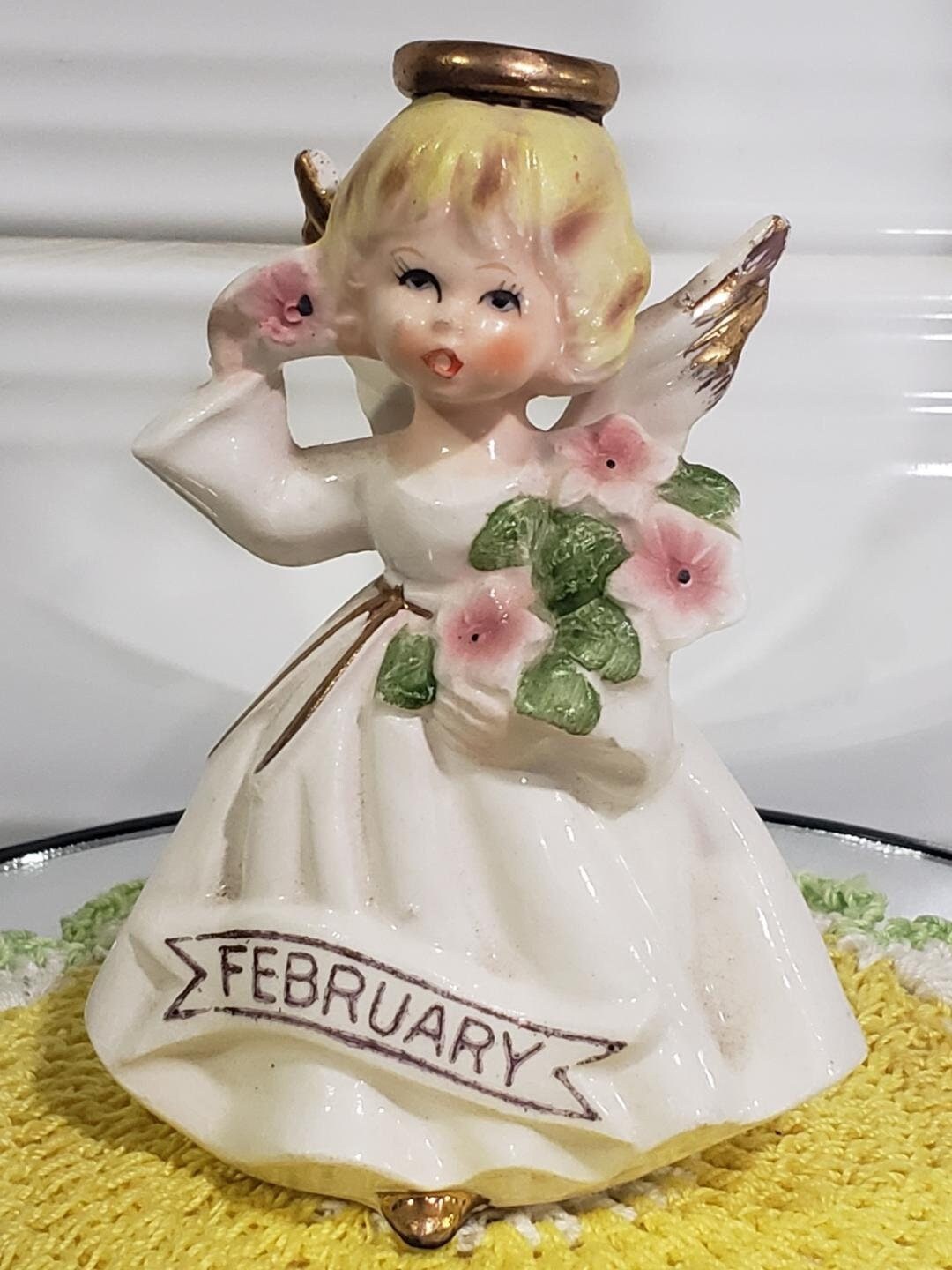 Vintage Enescao February Angel Angel of the Month Birthday - Etsy
