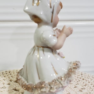 Vintage Girl, Girl Figurine, Spring Decor, Easter Decor, Vintage Decor ...
