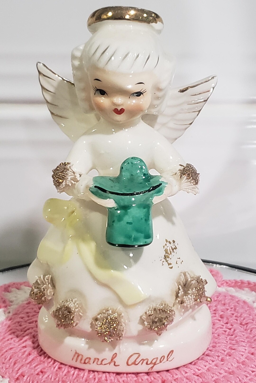 Vintage Napco March Angel, March Angel, St Patrick's Day, Birthday ...