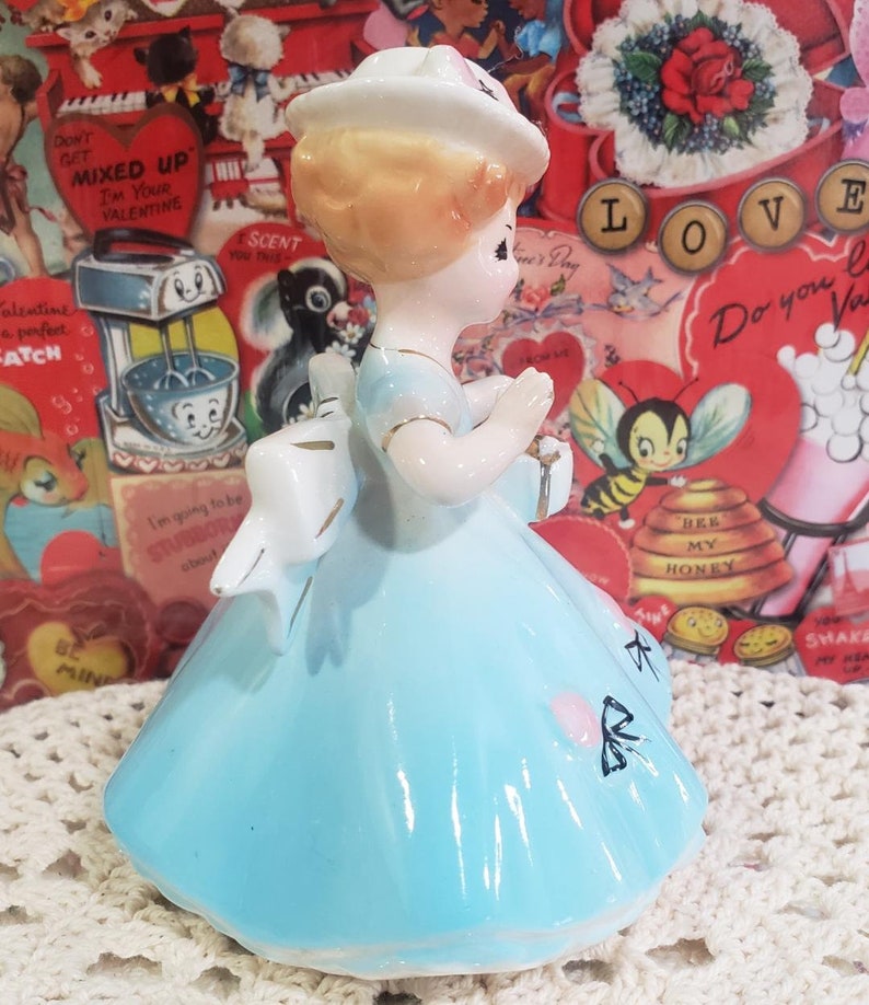 Vintage Josef Originals April Lady, April Birthday, Birthday Figurine ...