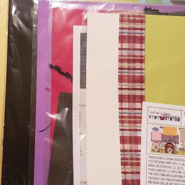 Scrapbook Page Kits - Etsy