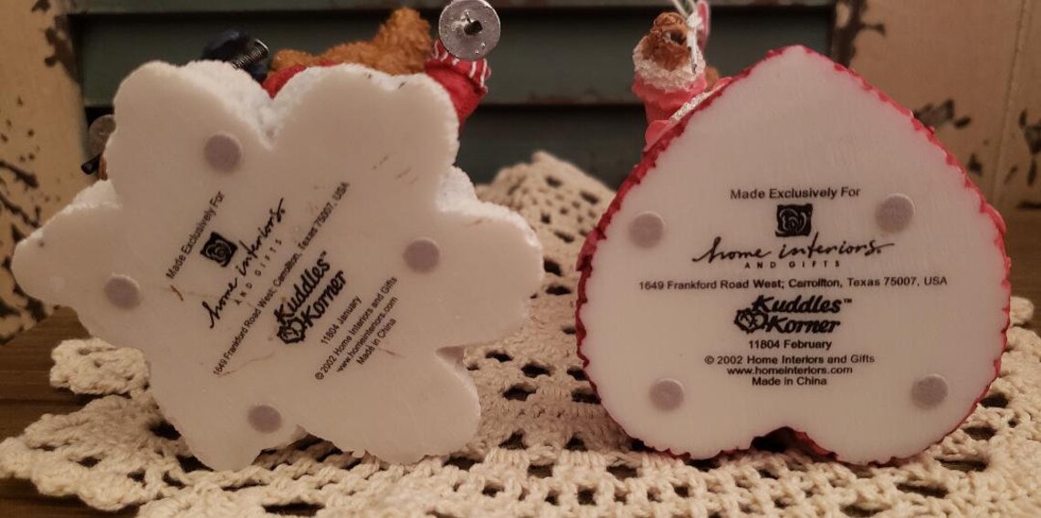 Kuddles Korner Figures, Bear Figurines, Collectable Figures, January ...