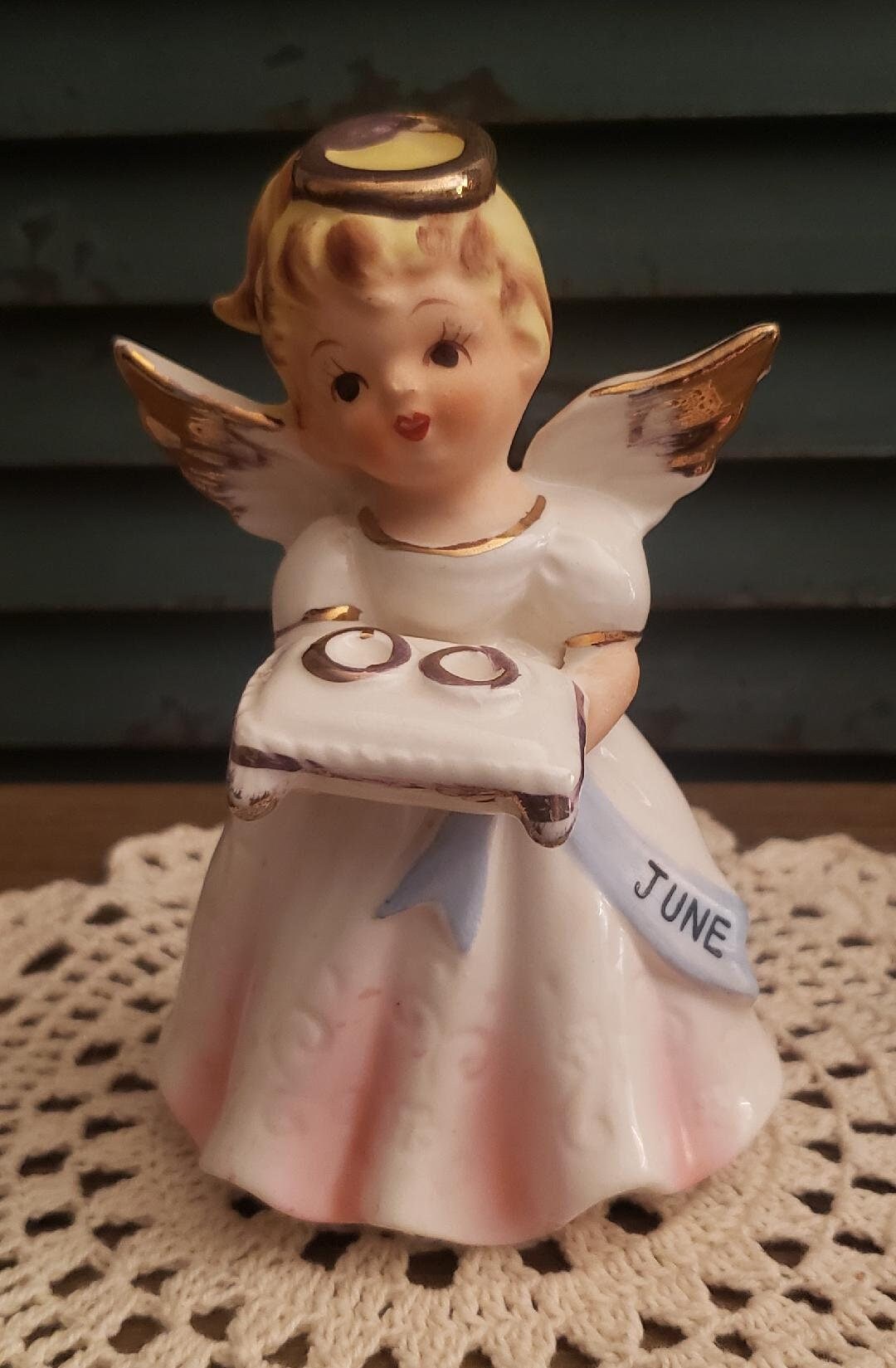 Vintage Nippon Angel of the Month, Vintage Birthday Angel, Japanese ...